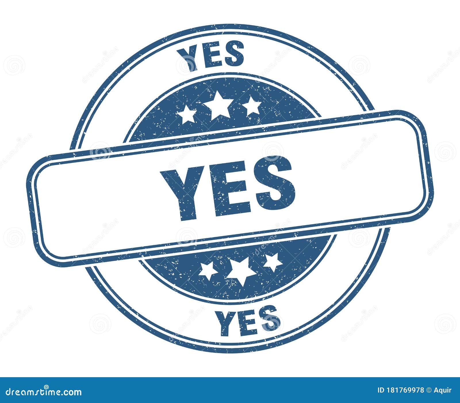 Yes Stamp. Yes Round Grunge Sign Stock Vector - Illustration of rubber ...