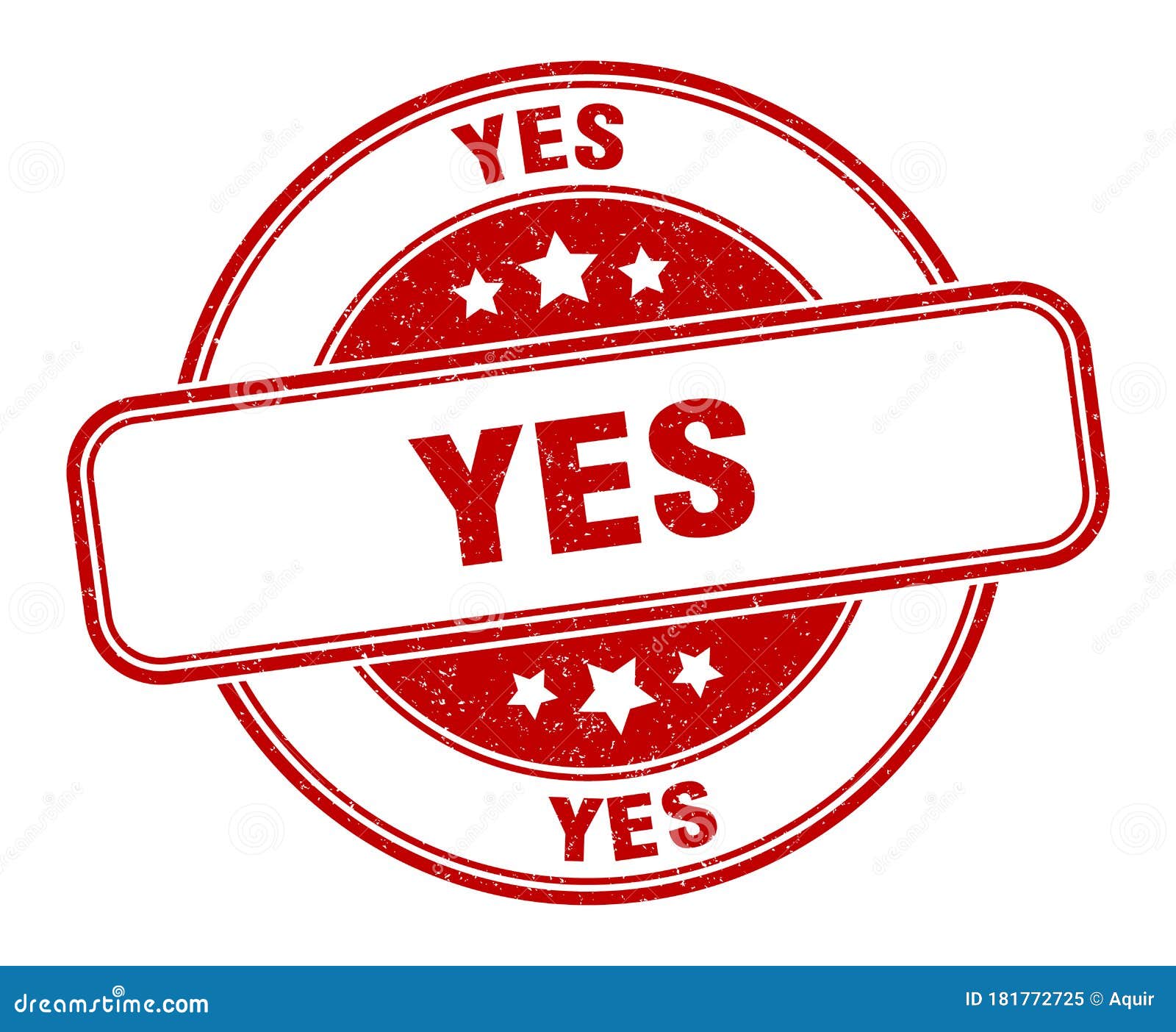 Yes Stamp. Yes Round Grunge Sign Stock Vector - Illustration of ...