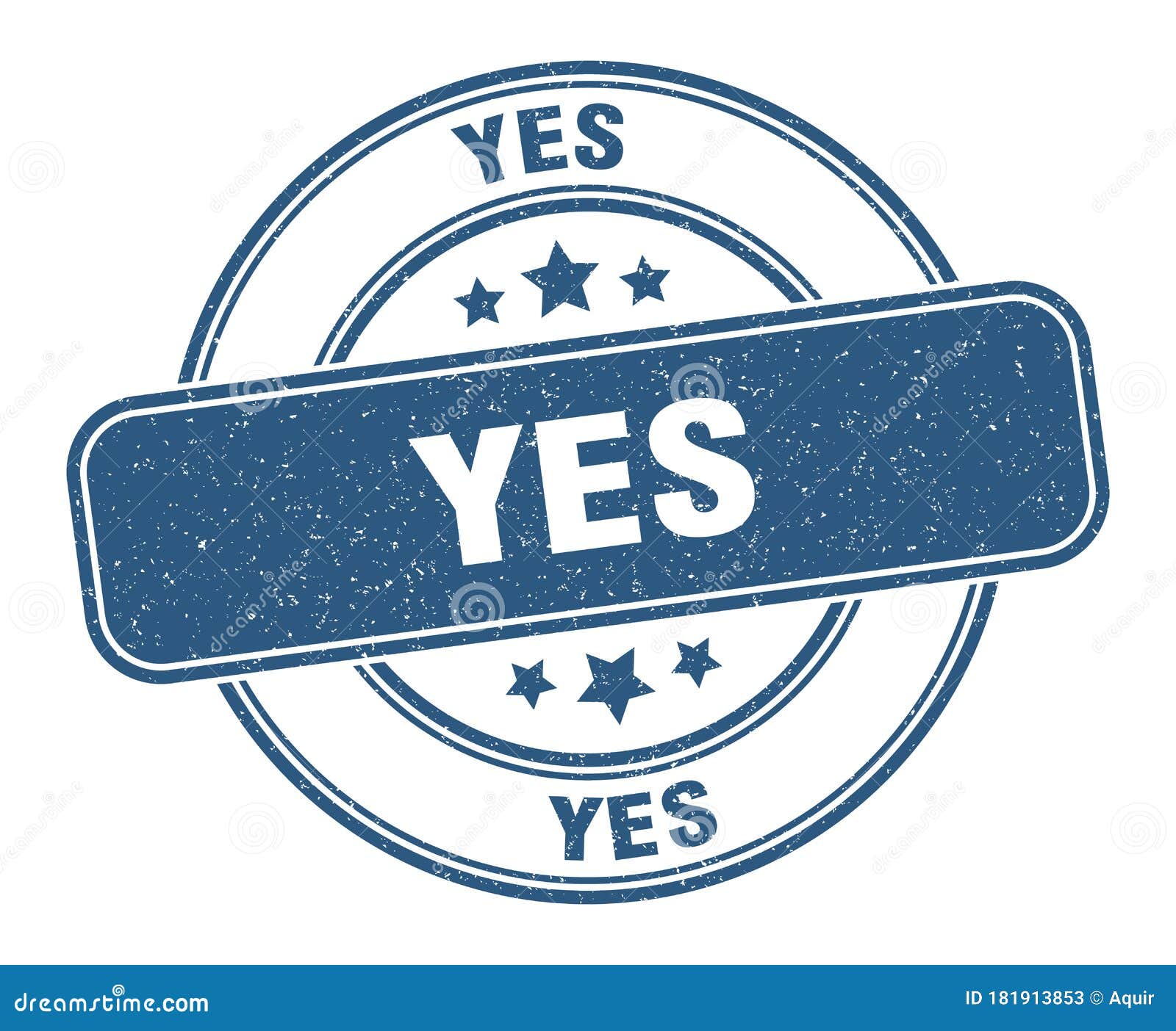Yes Stamp. Yes Round Grunge Sign Stock Vector - Illustration of imprint ...