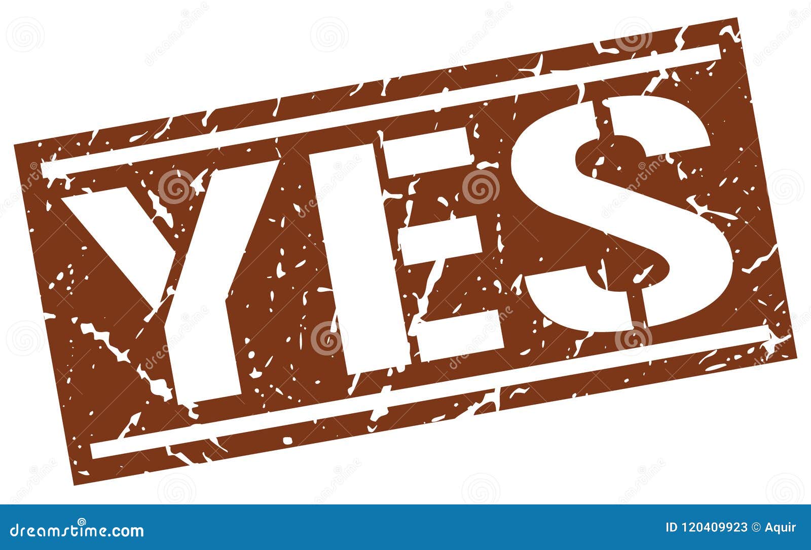 Yes stamp stock vector. Illustration of grunge, sign - 120409923