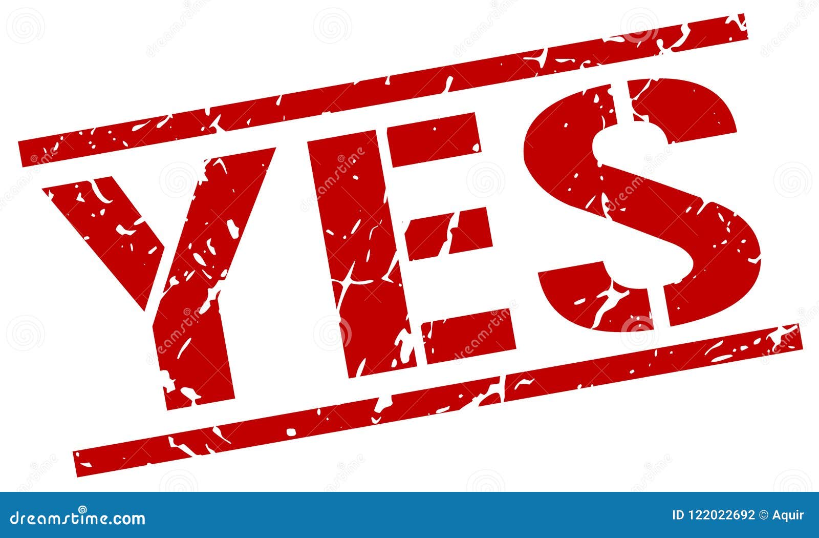 Yes stamp stock vector. Illustration of stamp, label - 122022692