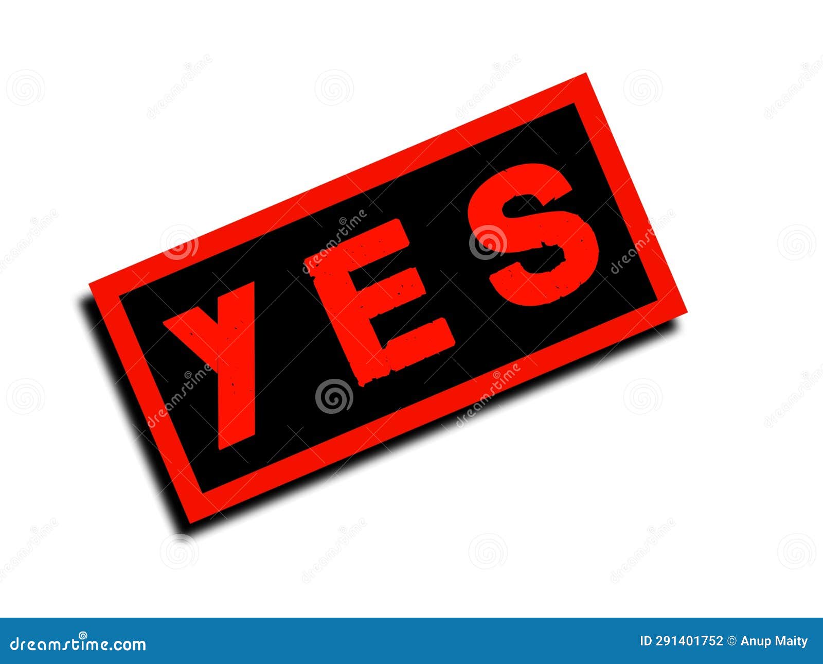 Yes text vector stock illustration. Illustration of isolate - 291401752