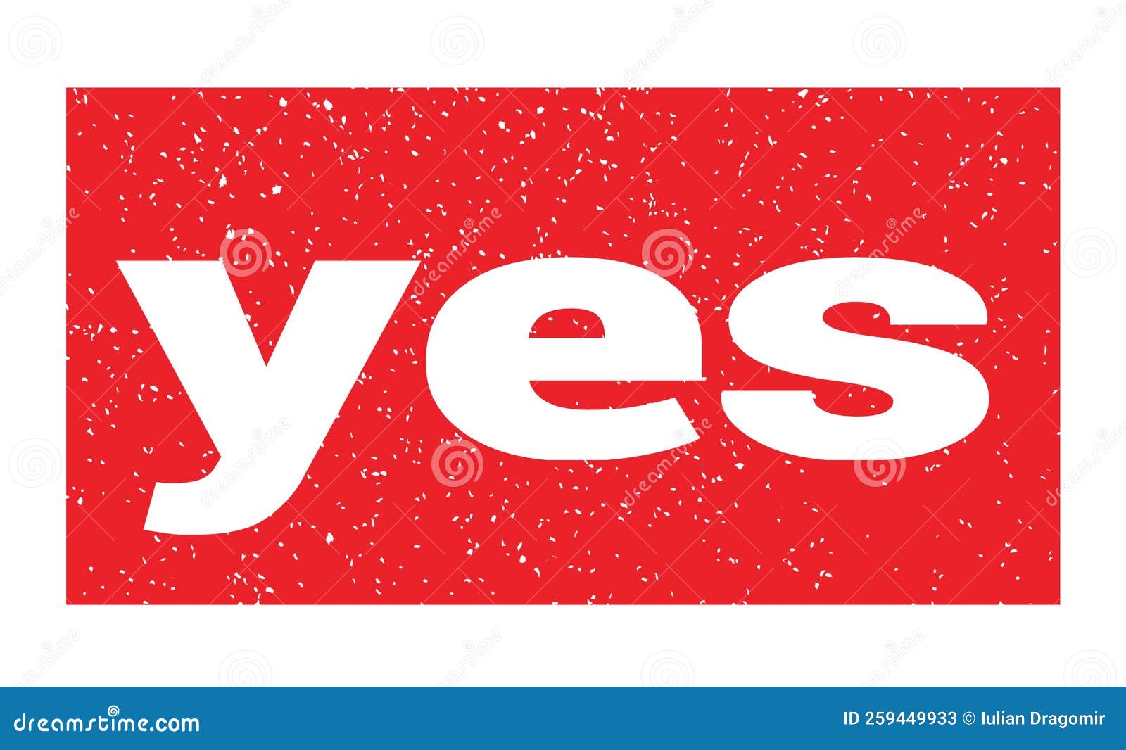 Yes Text Written on Red Stamp Sign Stock Illustration - Illustration of ...
