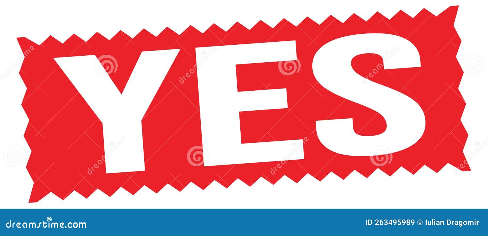 YES Text Written on Red Stamp Sign Stock Illustration - Illustration of ...