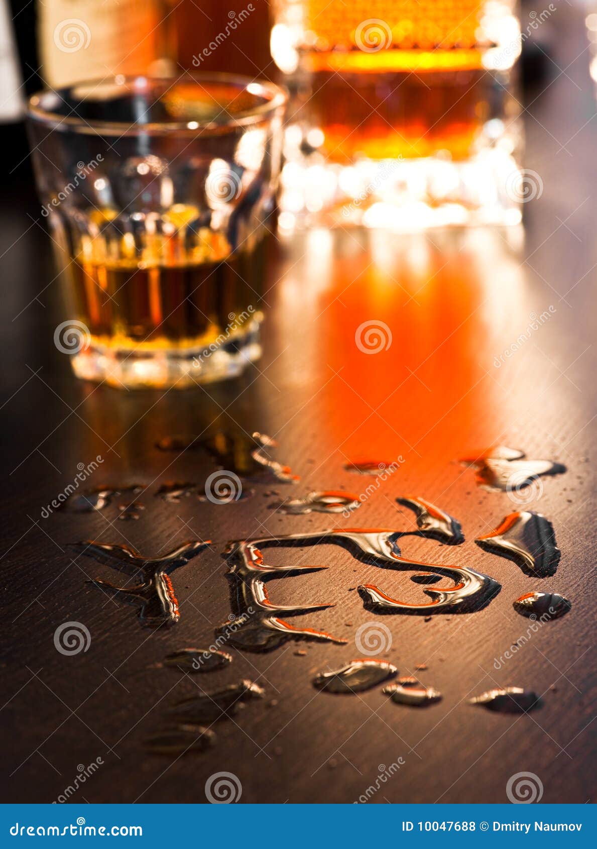 Yes to alcohol stock photo. Image of restaurant, beverage - 10047688