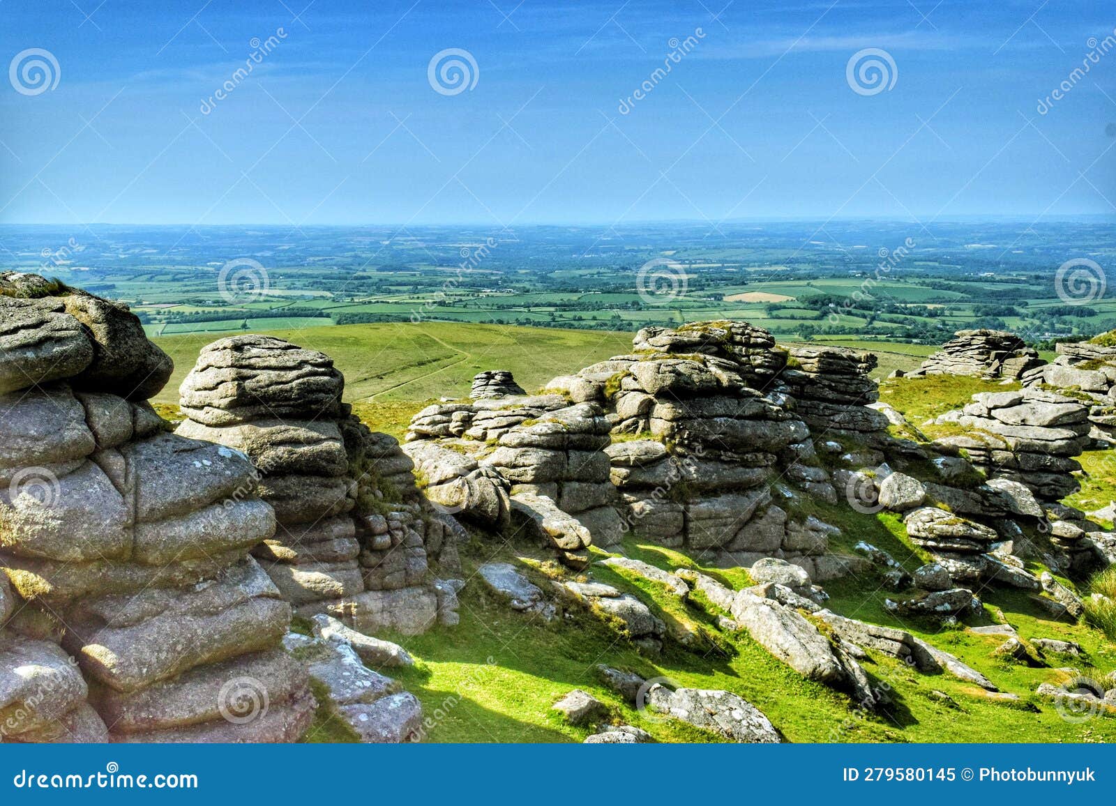 Yes Tor, Part of the Iconic Tors Situated on Dartmoor, Devon UK. Stock ...
