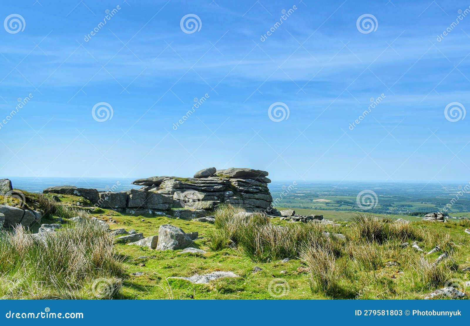Yes Tor, Part of the Iconic Tors Situated on Dartmoor, Devon UK. Stock ...