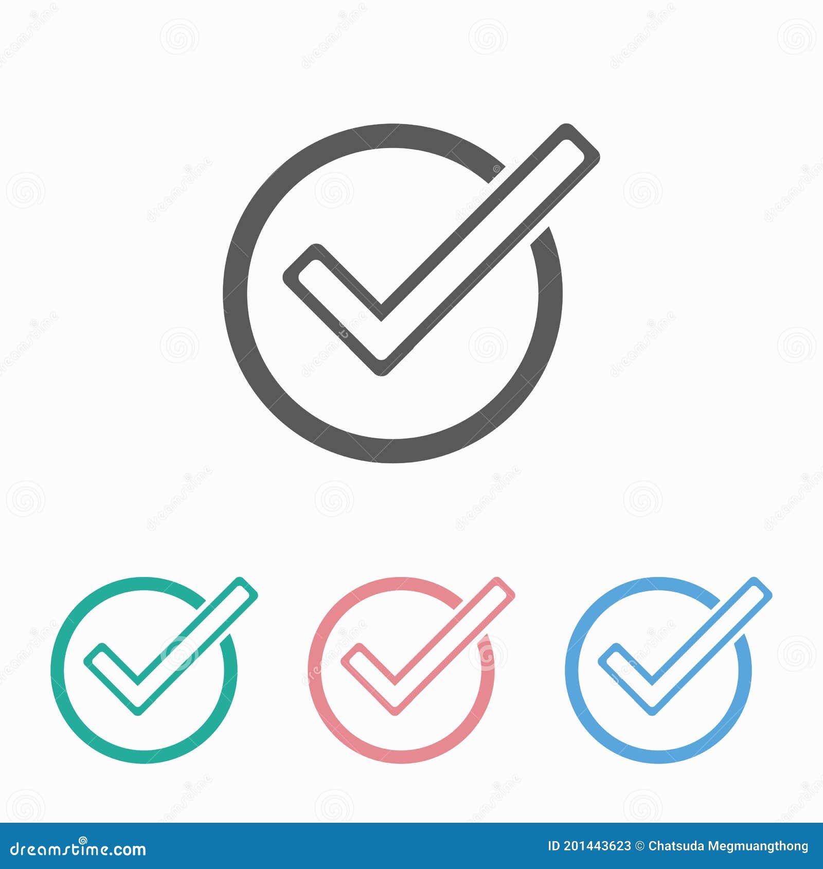 Yes, True, Check Mark Icon, Approve, Mark Stock Vector - Illustration ...