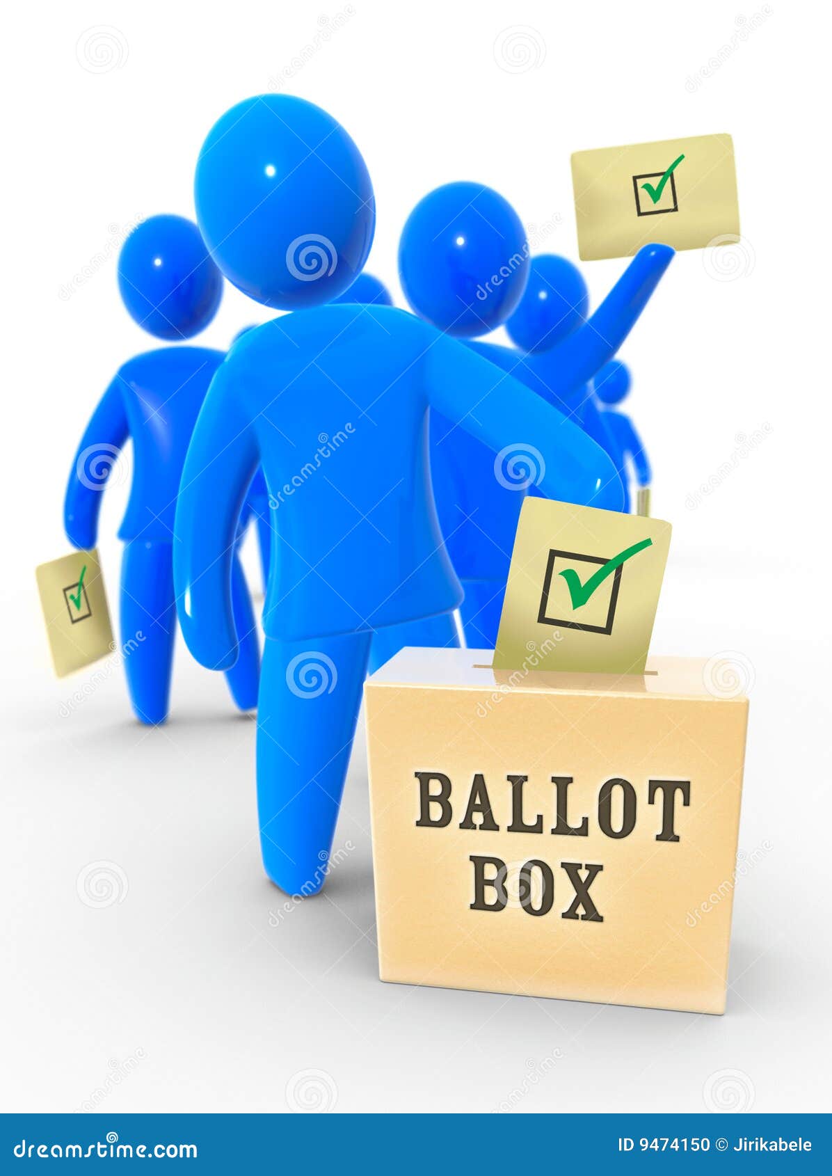 Yes vote stock illustration. Illustration of dimensional - 9474150