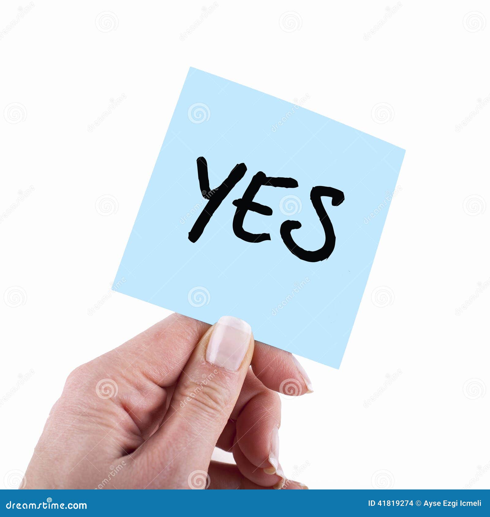 YES stock photo. Image of choosing, information, agreement - 41819274