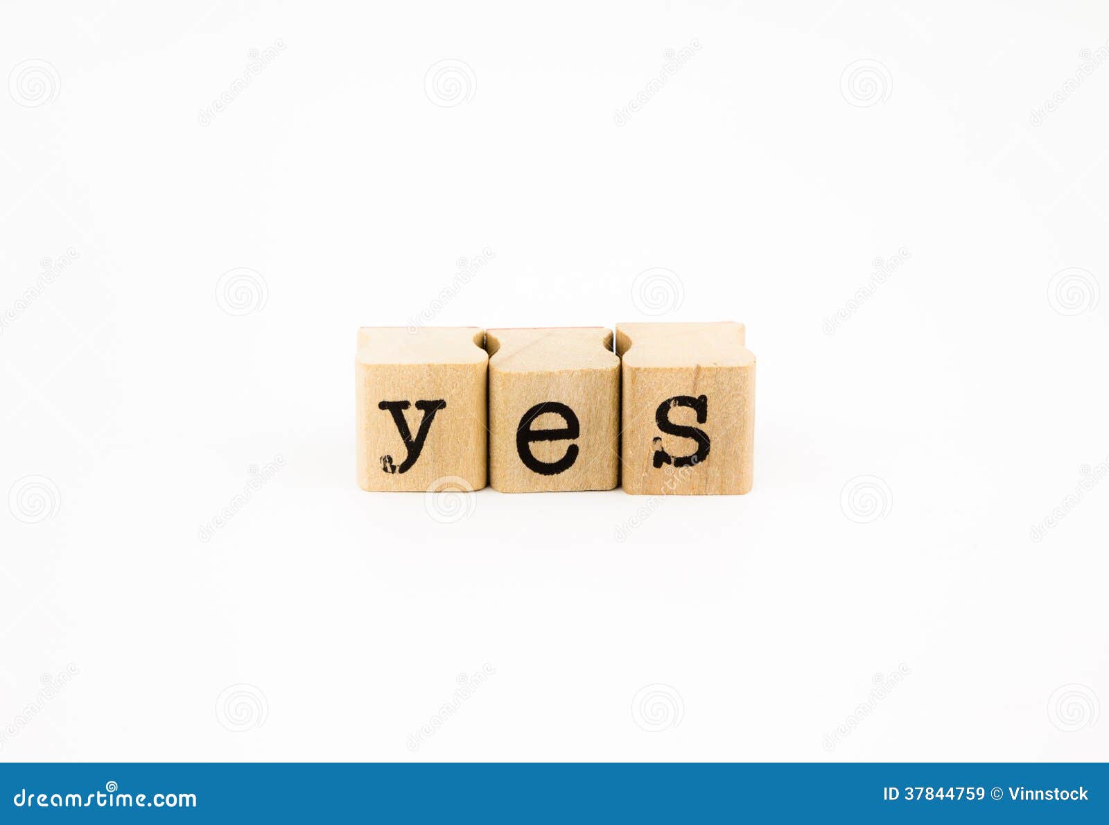 Yes Wording Isolate on White Background Stock Image - Image of ...