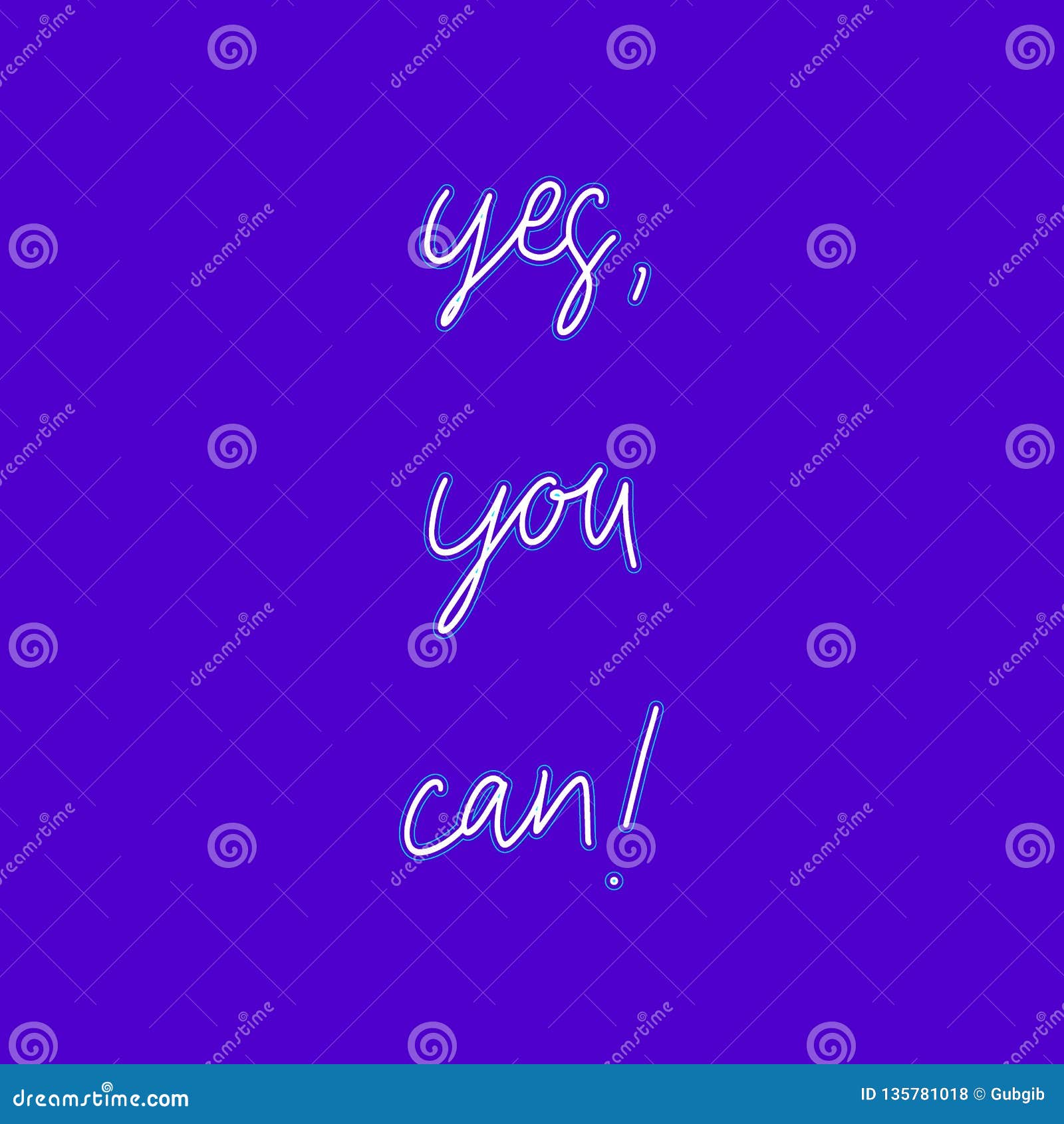 Yes You Can Hand Drawn Lettering Stock Vector - Illustration of white ... Yes You Can Hand Drawn Lettering Stock Vector - Illustration of white ...