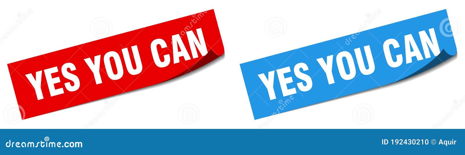 Yes You Can Sticker. Yes You Can Sign Set Stock Vector - Illustration ...