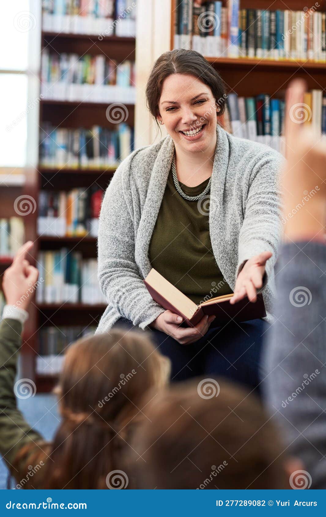 Yes You Have a Question. Elementary School Kids Hand Raised in the ...