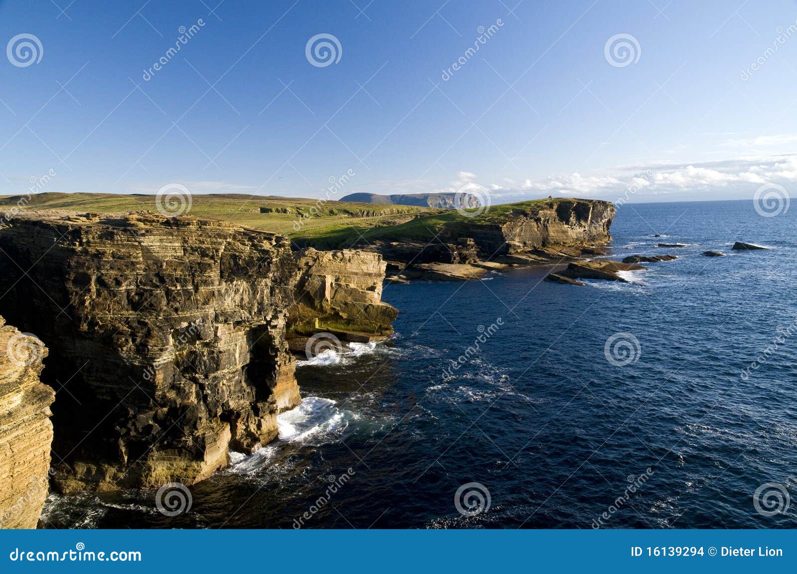 Yesnaby coastline stock photo. Image of geology, sandwick - 16139294