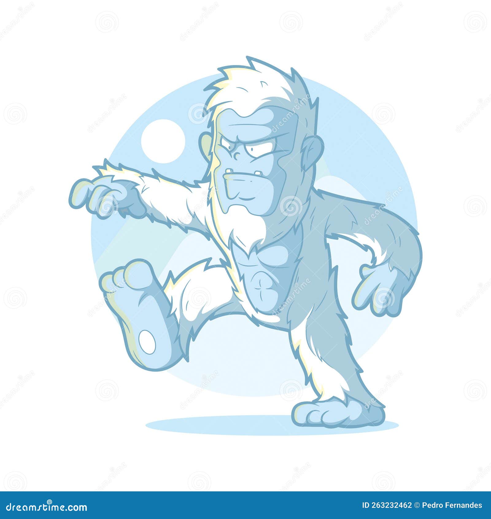 Yeti In The Snow Covered Himalaya Mountains, Mysterious Furry Creature ...