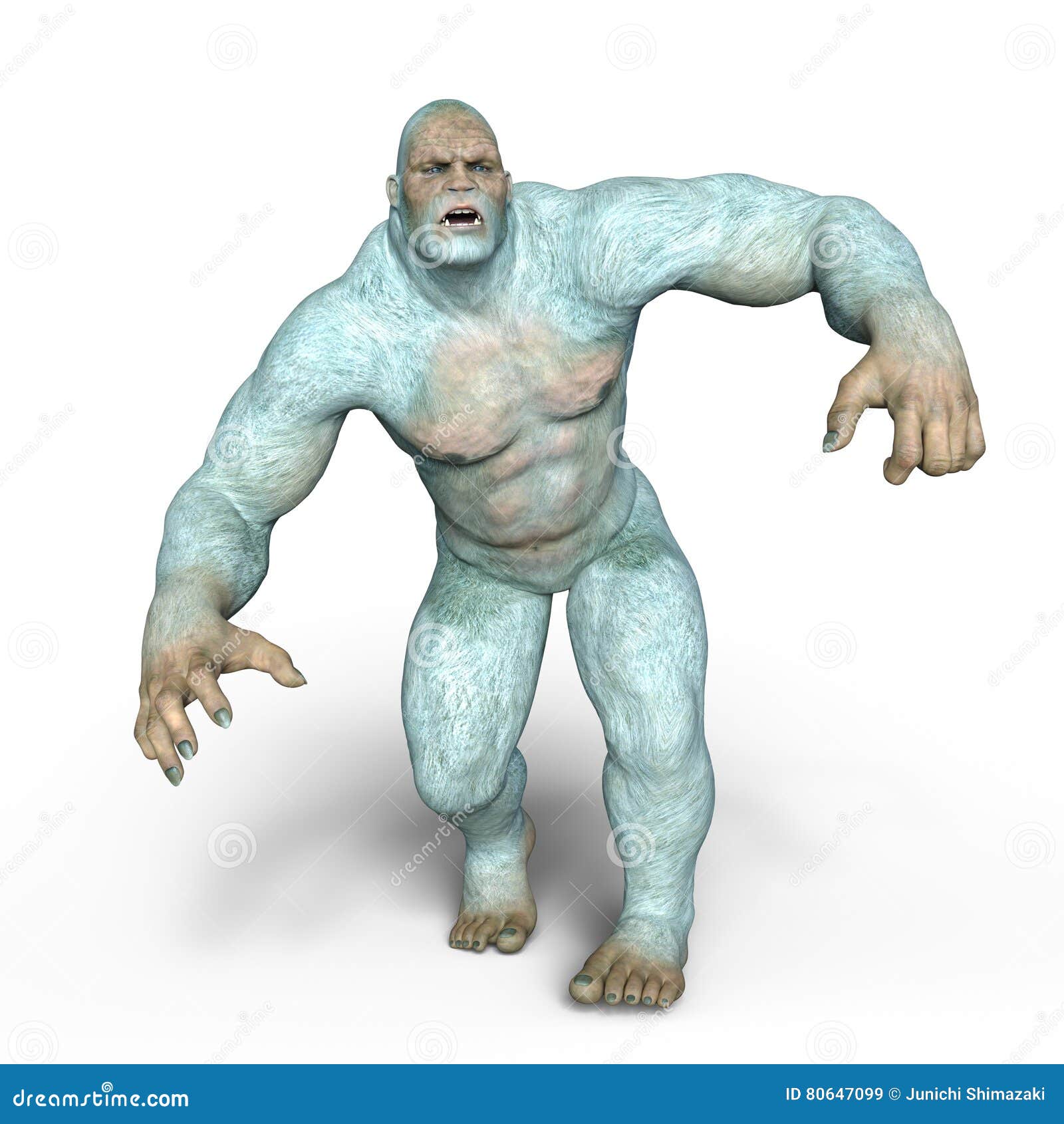 Yeti stock illustration. Illustration of legend, anthropoid - 80647099