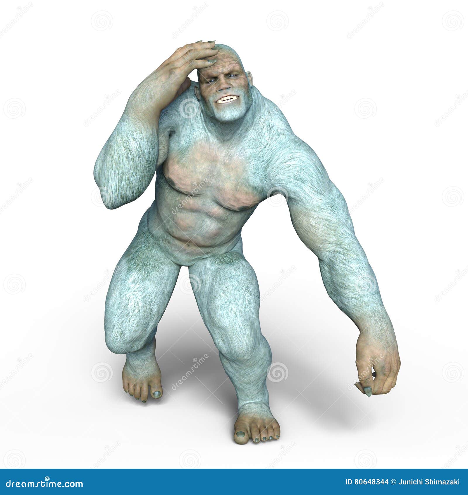 Yeti stock illustration. Illustration of monster, legend - 80648344