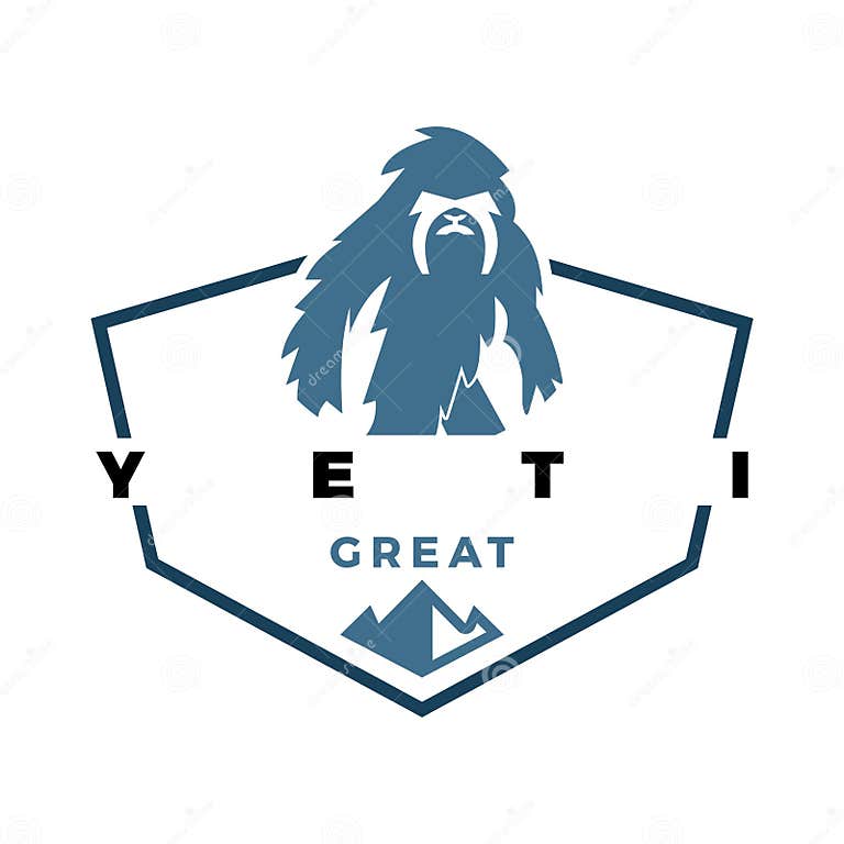 Yeti Icon Logo Design Template Stock Vector - Illustration of logo ...