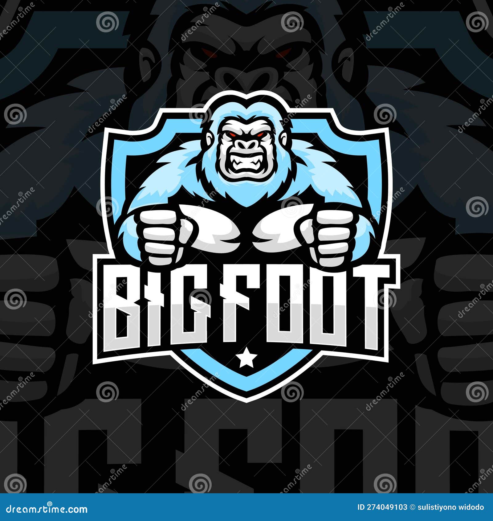Yeti Mascot Logo Design Vector With Modern Illustration | CartoonDealer ...