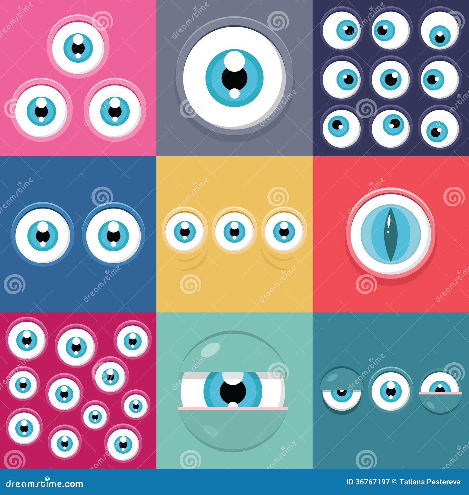 Yeux de monstre illustration de vecteur. Illustration du illustration ...