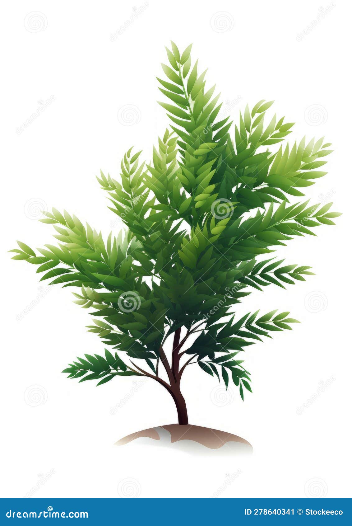 Yew Icon on White Background Stock Illustration - Illustration of ...