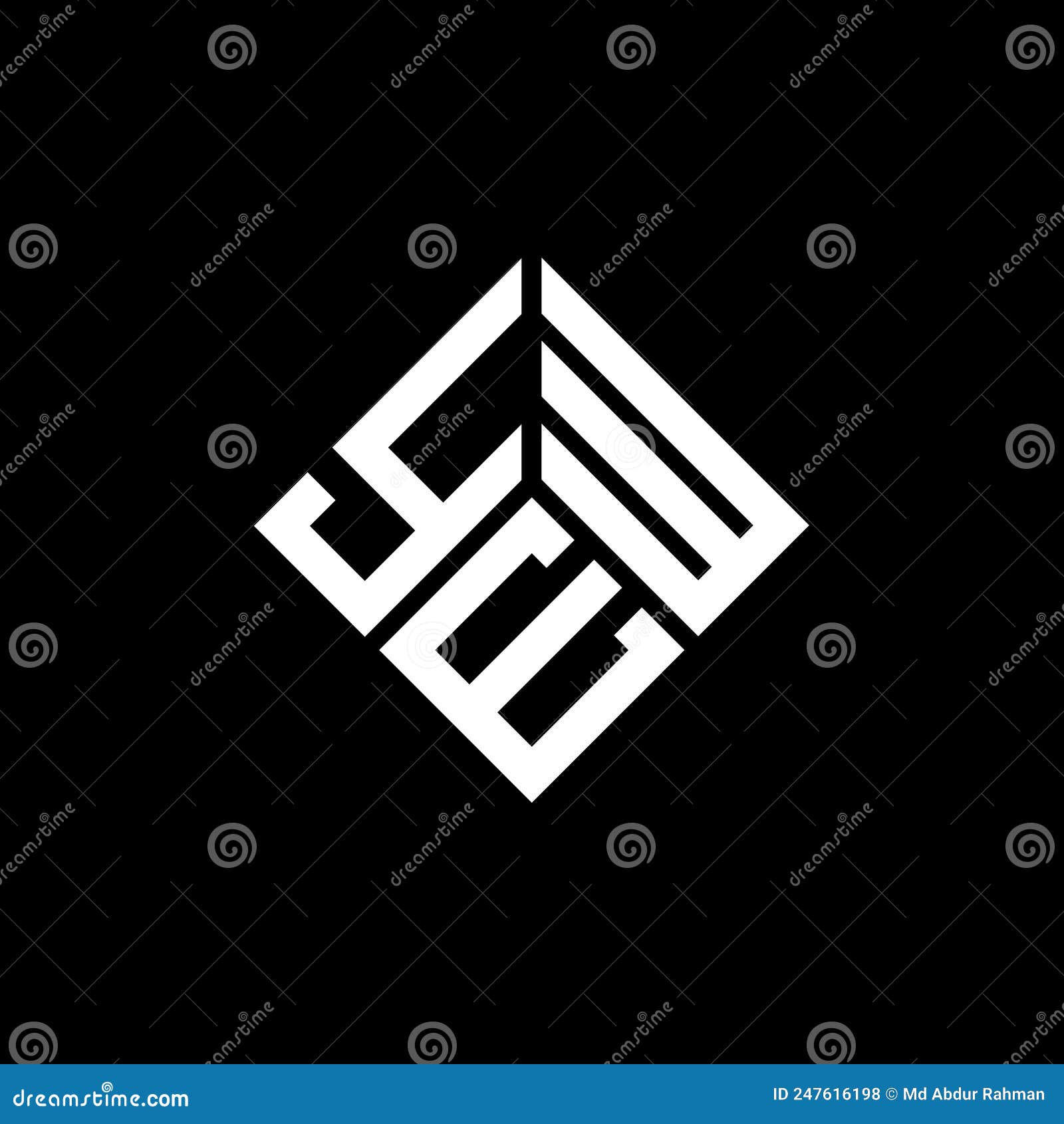 YEW Letter Logo Design On Black Background. YEW Creative Initials ...