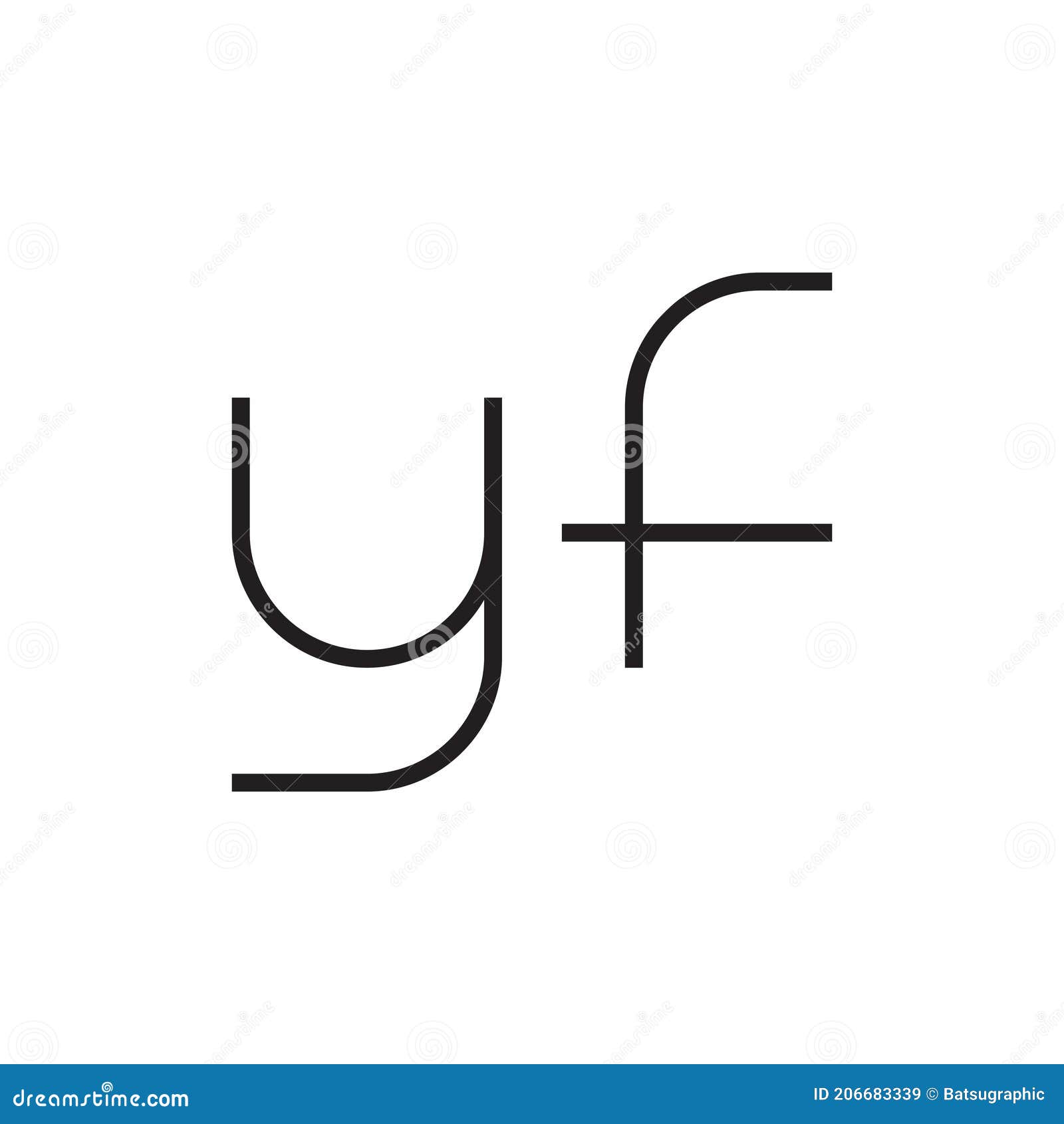 Yf Initial Letter Vector Logo Icon Stock Vector - Illustration of ...