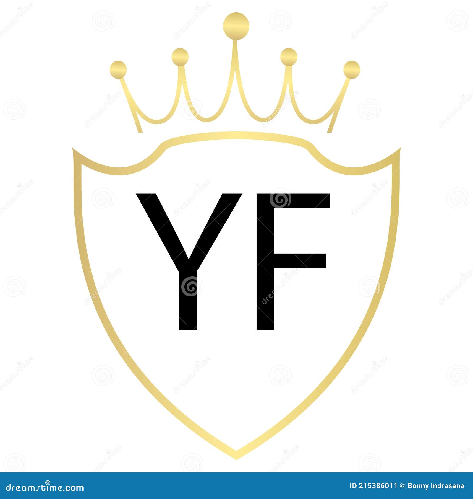 YF Letter Logo Design with Simple Style Stock Vector - Illustration of ...