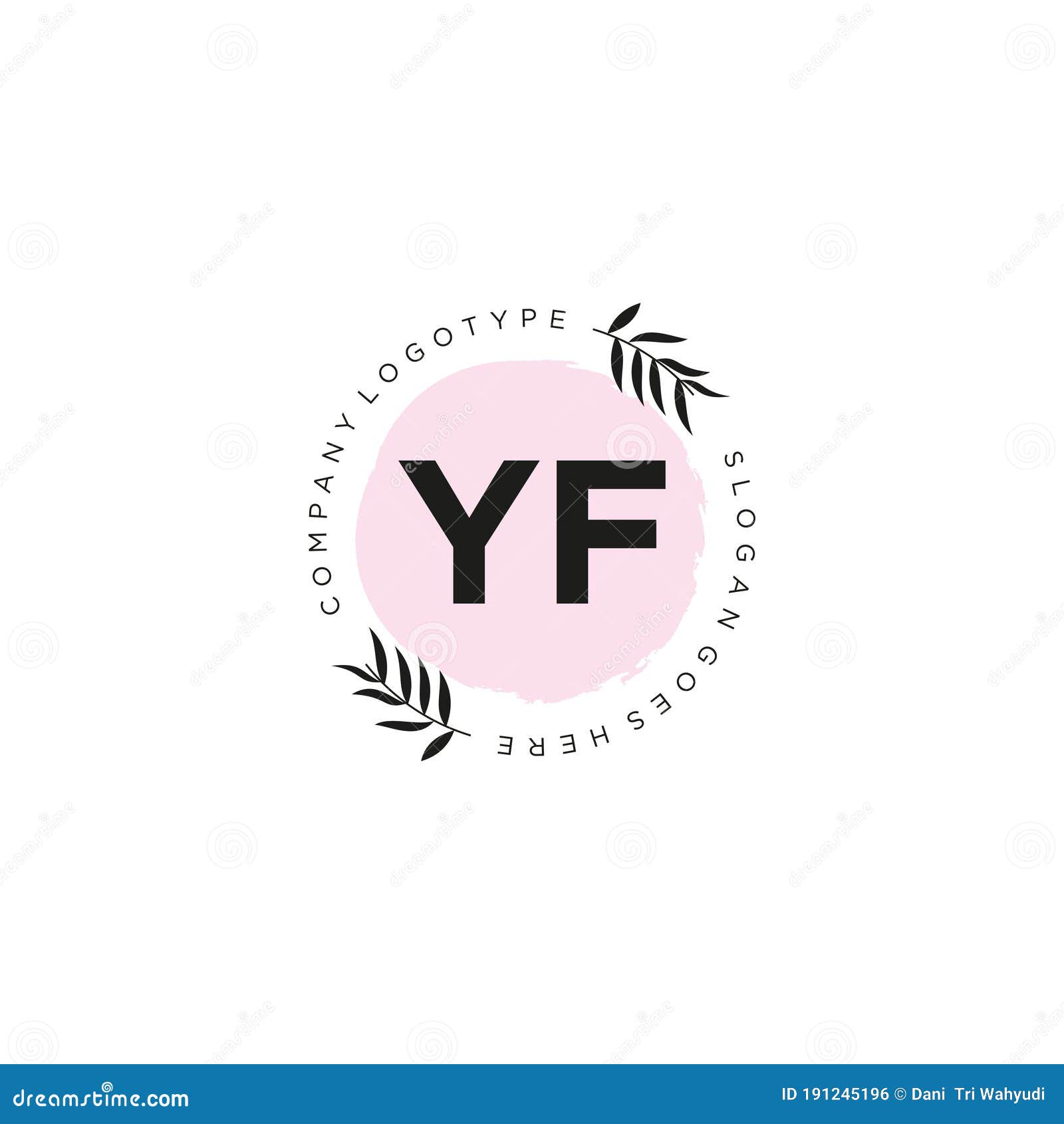 YF Letter Logo Icon Design Template Elements Stock Vector ...