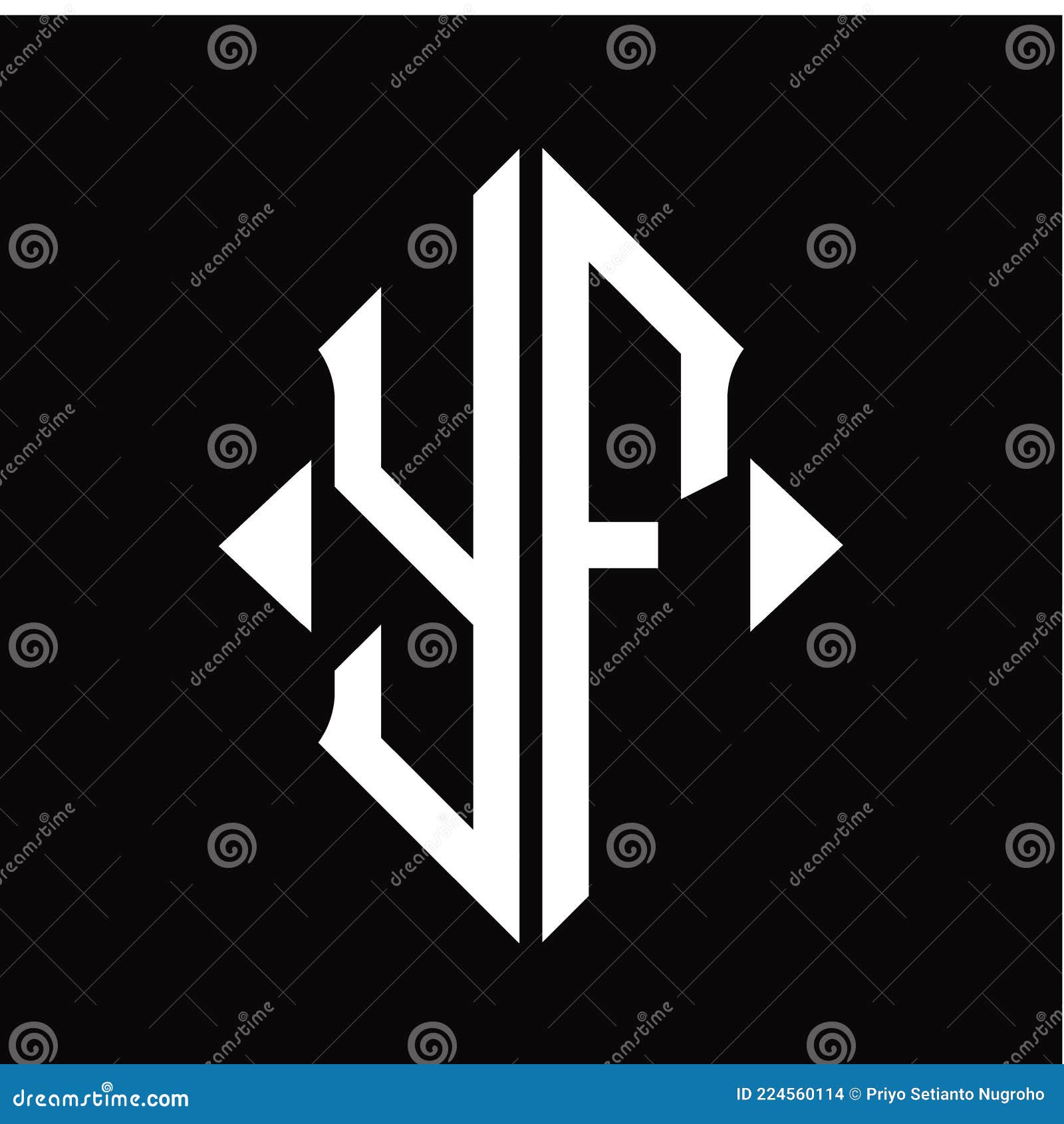 YF Logo Monogram with Shield Shape Isolated Design Template Stock ...
