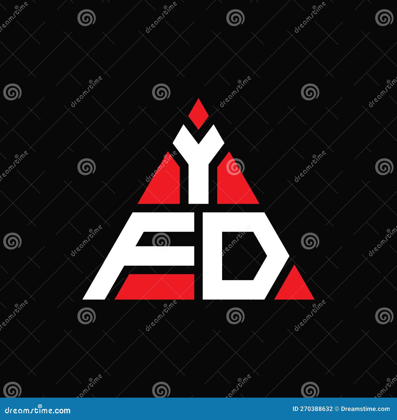 YFD Triangle Letter Logo Design with Triangle Shape. YFD Triangle Logo ...
