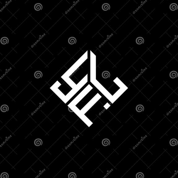 YFL Letter Logo Design on Black Background. YFL Creative Initials ...