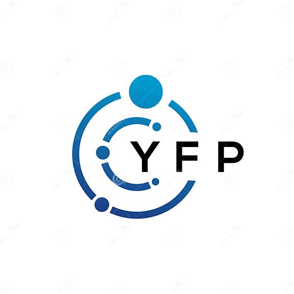 YFP Letter Technology Logo Design on White Background. YFP Creative ...