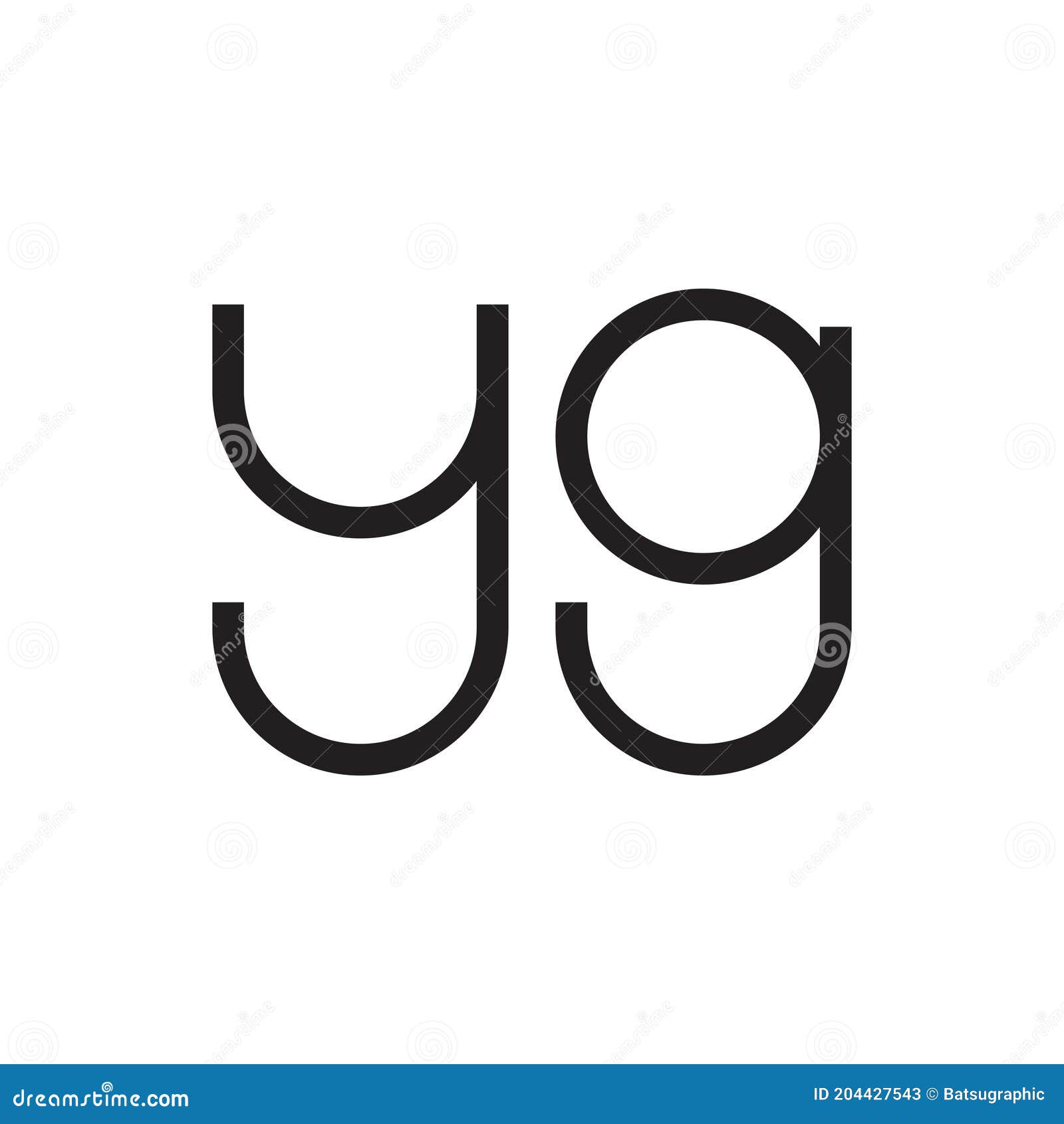 Yg Initial Letter Vector Logo Icon Stock Vector - Illustration of ...