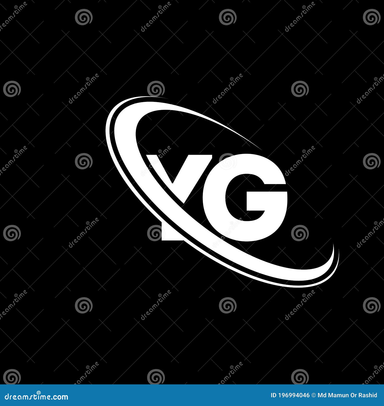 YG Logo. Y G Design. White YG Letter. YG/Y G Letter Logo Design Stock ...