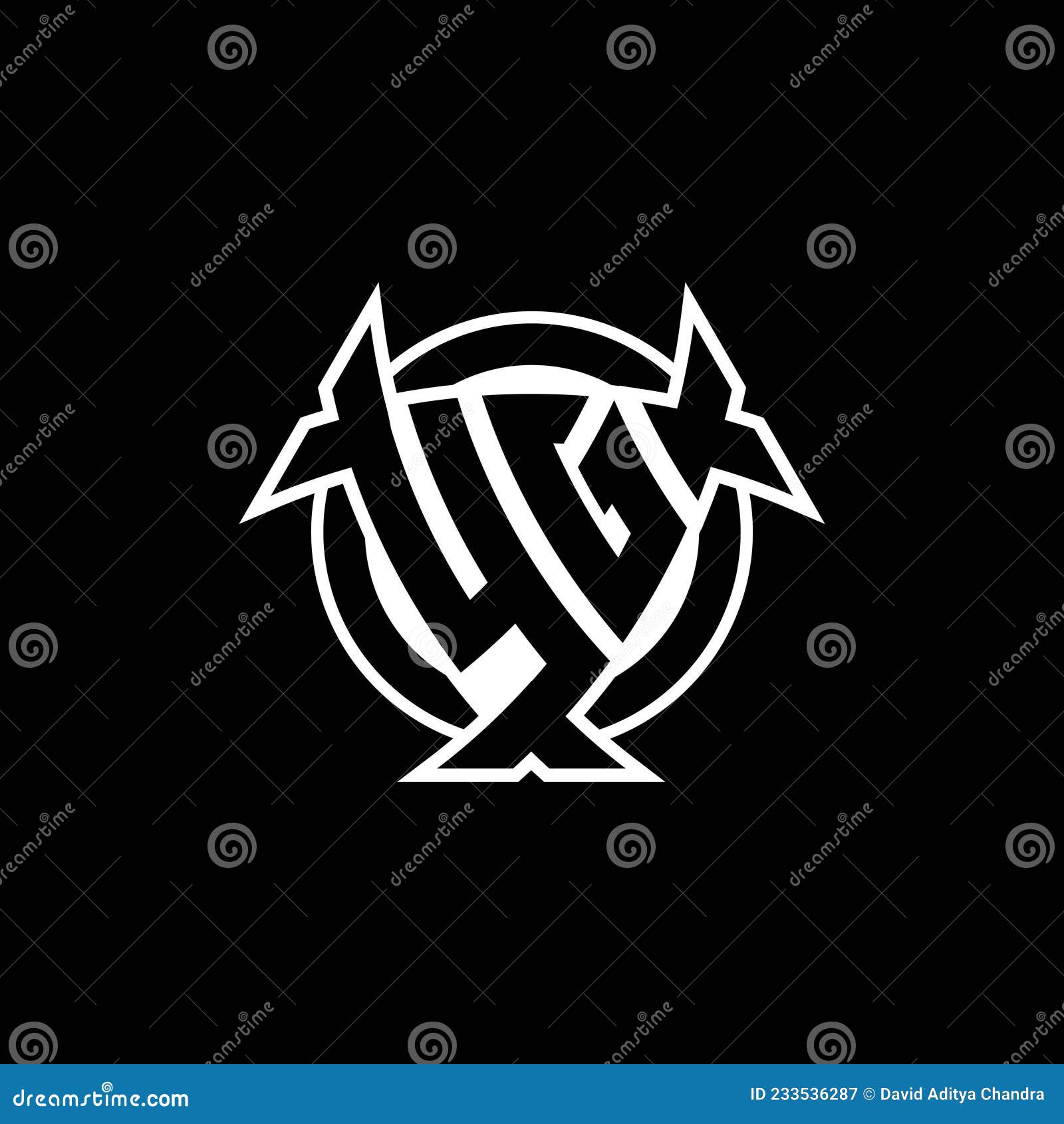 YG Logo Monogram Triangle Shield and Circle Shape Stock Vector ...