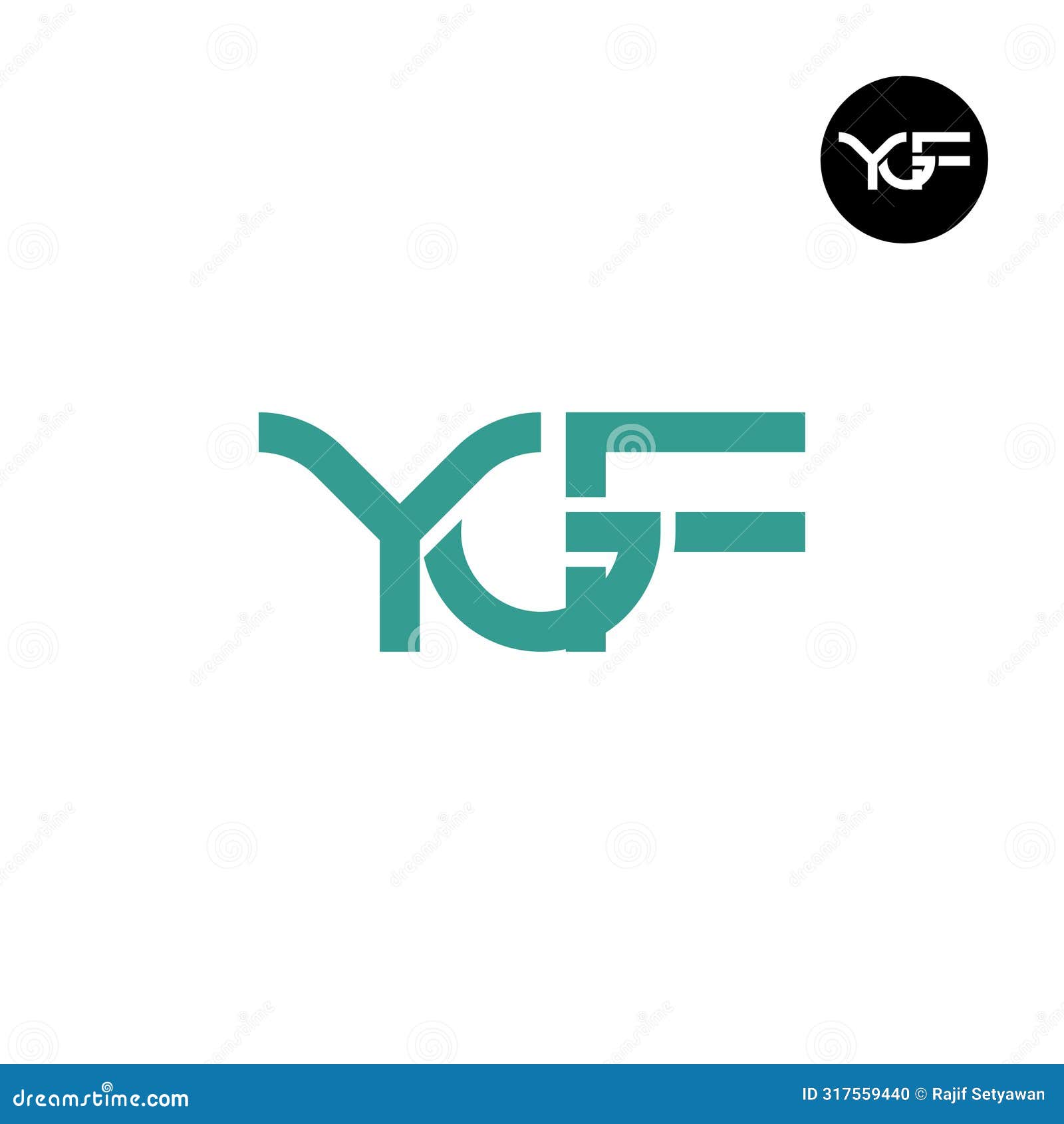 YGF Logo Letter Monogram Design Stock Vector - Illustration of ...