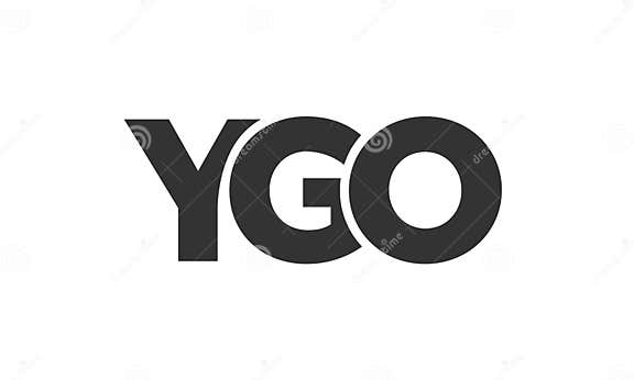 YGO Logo Design Template with Strong and Modern Bold Text. Initial ...