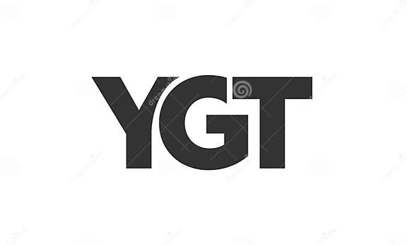 YGT Logo Design Template with Strong and Modern Bold Text. Initial ...