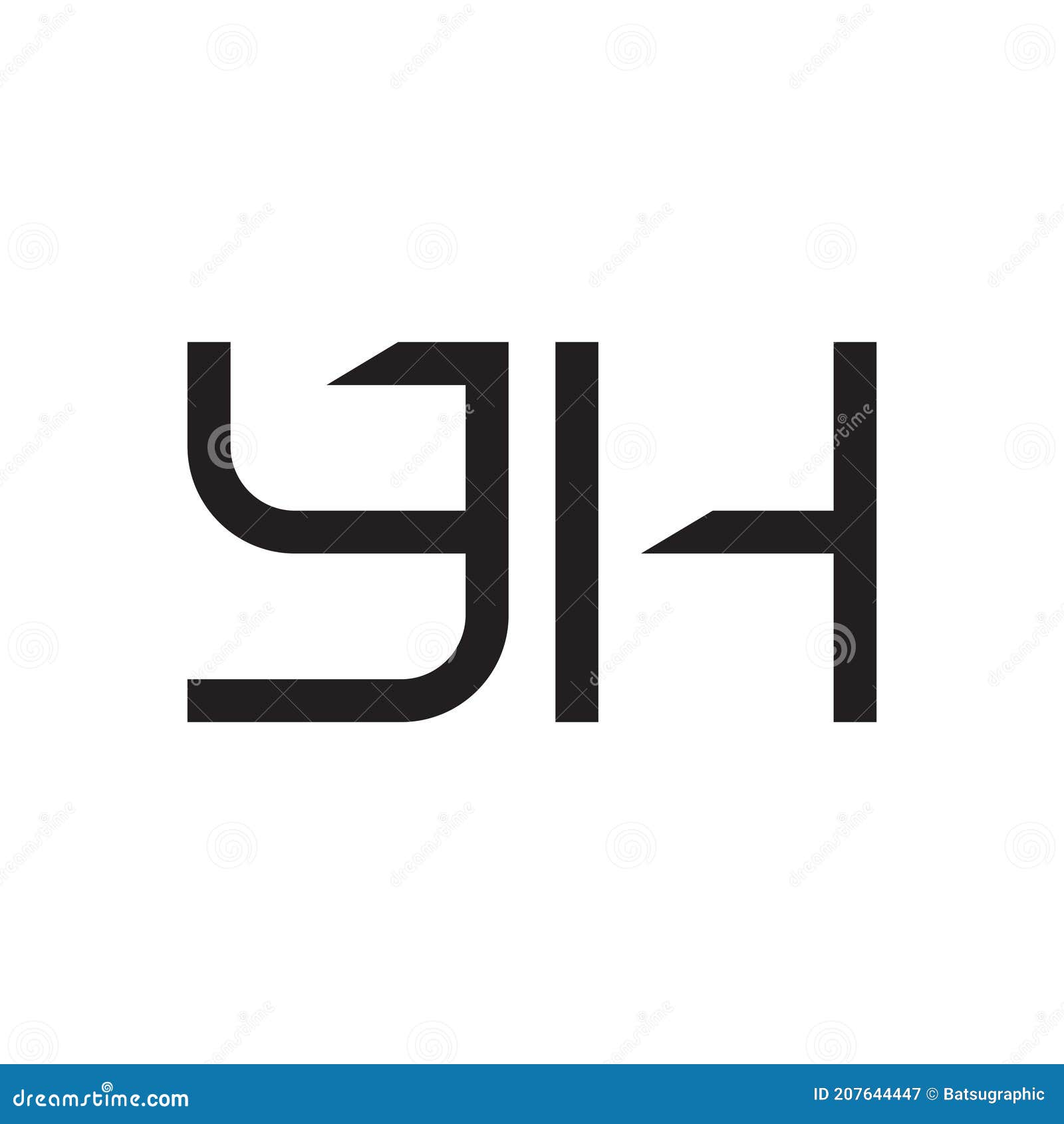 Yh Initial Letter Vector Logo Icon Stock Vector - Illustration of ...