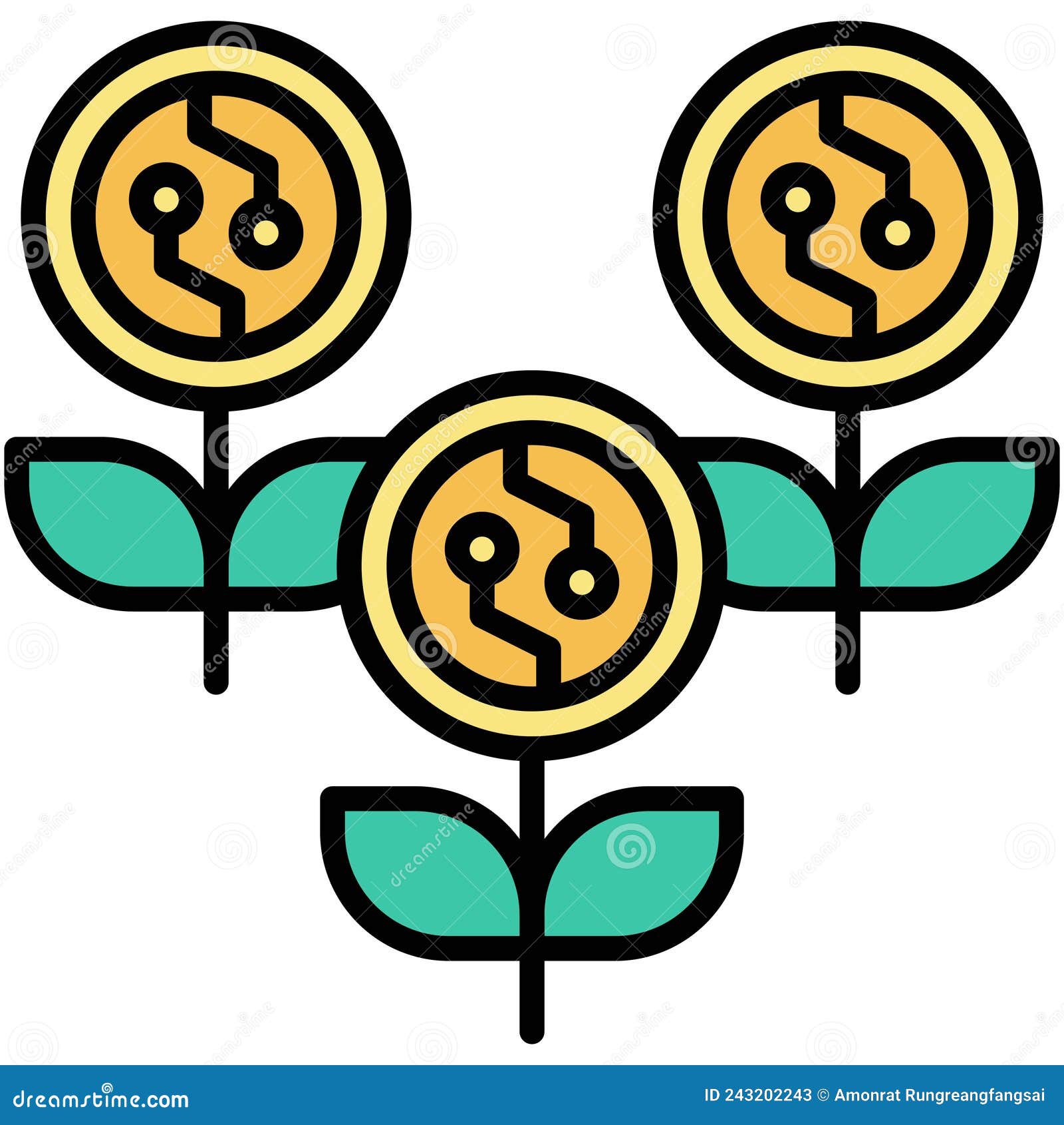 Yield Farming Icon, DeFi Related Vector Illustration Stock Vector ...