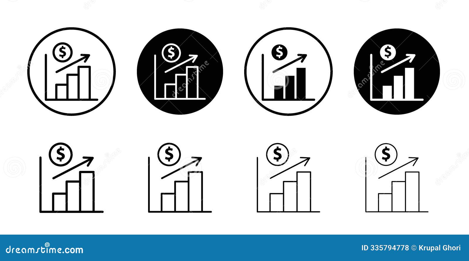 Yield icon logo set vector stock illustration. Illustration of business ...