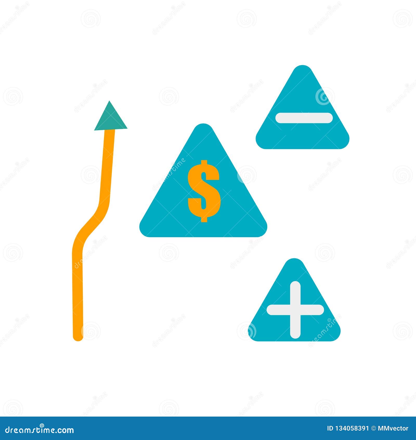 Yield Icon Thin Line Illustration Set | CartoonDealer.com #330117964