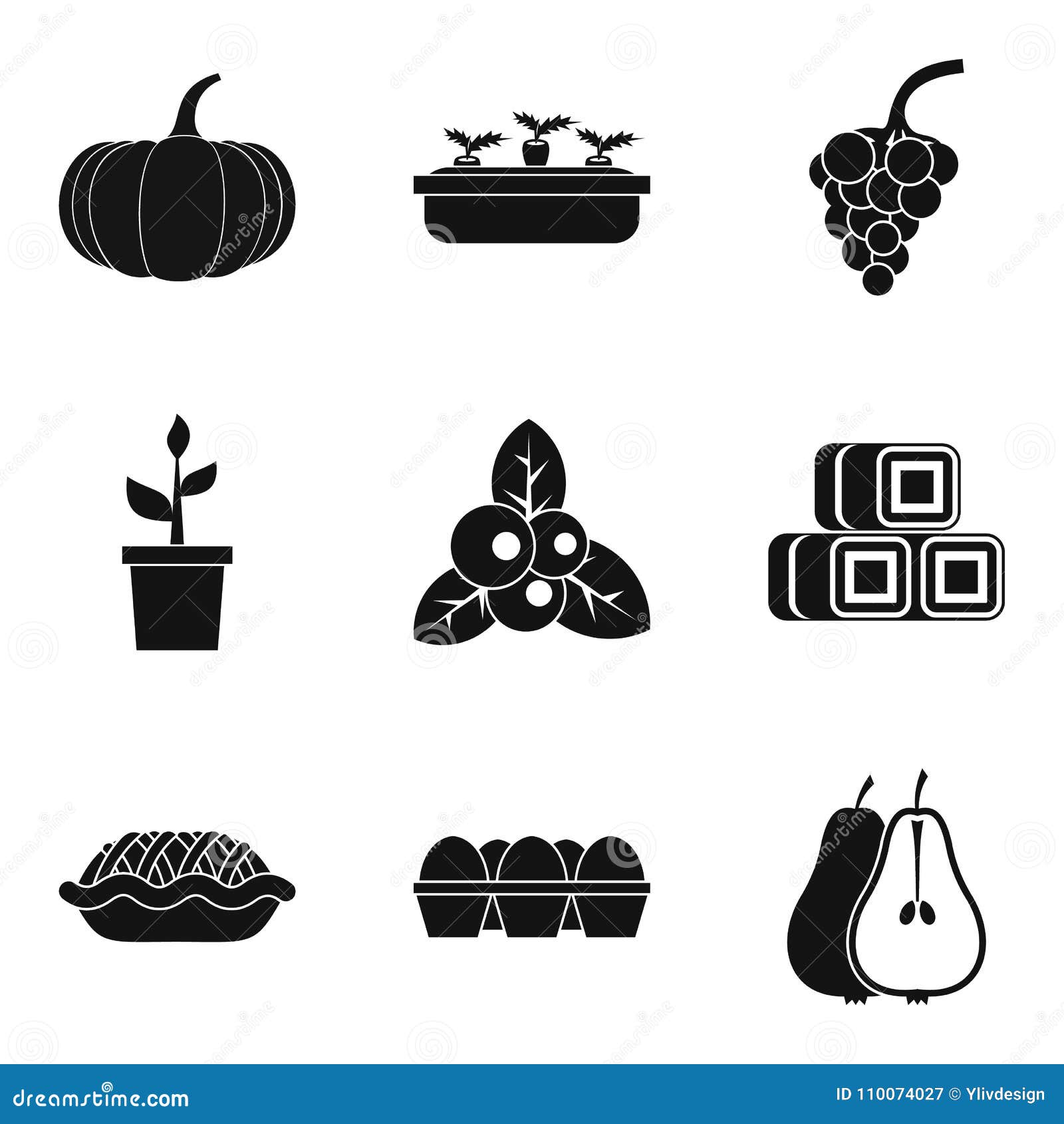 Yield Icons Set, Simple Style Stock Vector - Illustration of harmony ...