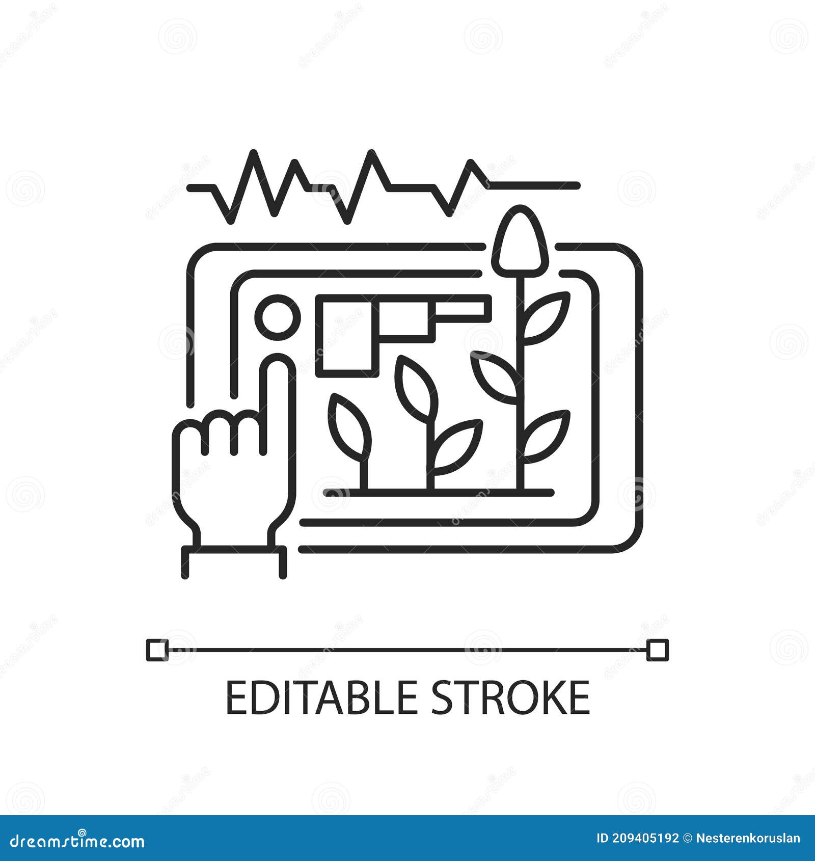 Yield Prediction Linear Icon Stock Vector - Illustration of forecast ...