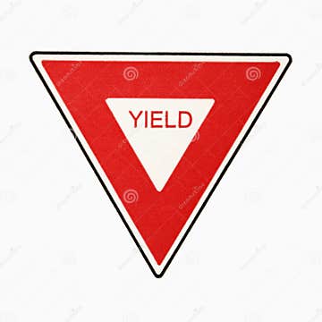 Yield sign. stock photo. Image of road, traffic, warning - 3532470