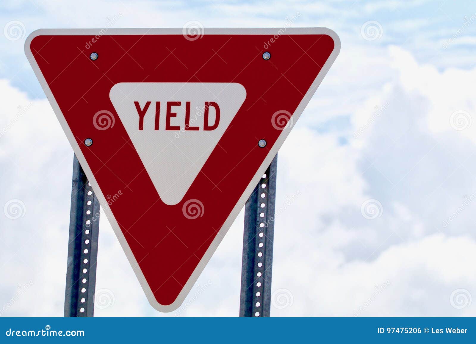 Yield sign stock photo. Image of halt, caution, bold - 97475206