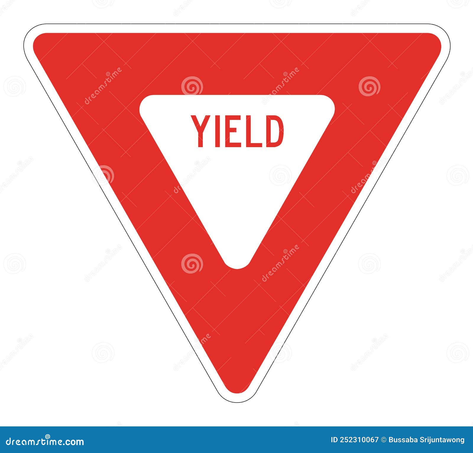 Yield Sign Vector Icon | CartoonDealer.com #221403639