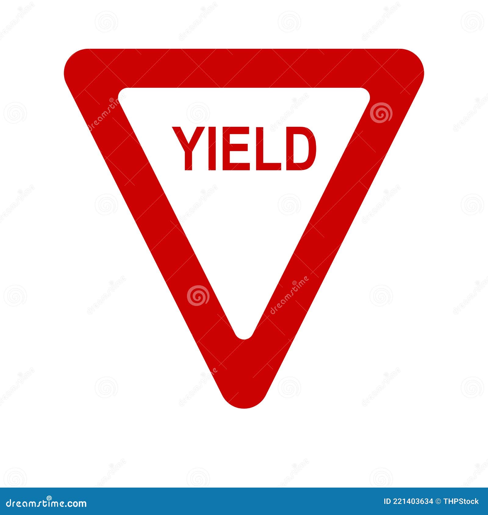 Yield Sign Vector Icon | CartoonDealer.com #221403634